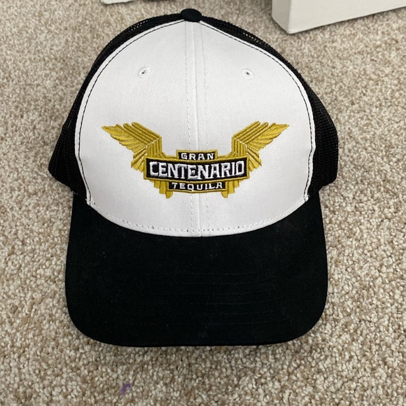 Accessories | Gran Centenario Tequila Trucker Hat Mesh Back White Black ...
